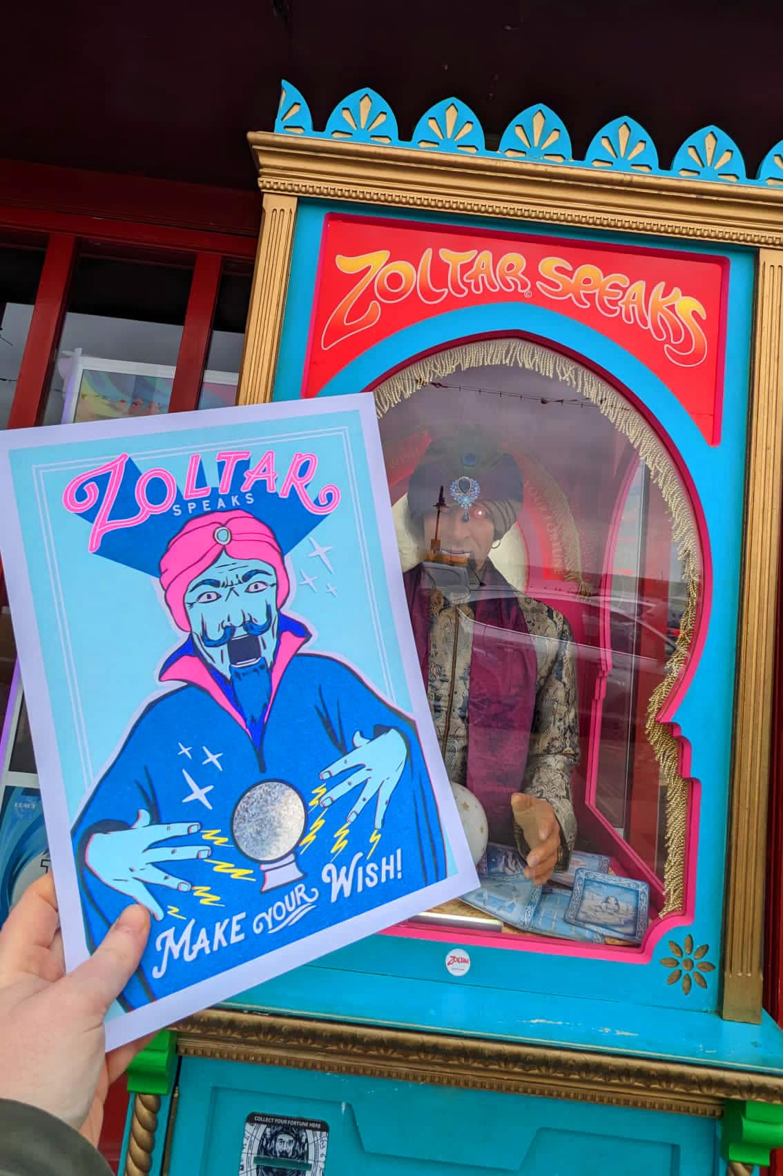 Zoltar Speaks A4 Riso / Risograph Holographic Print - Etsy