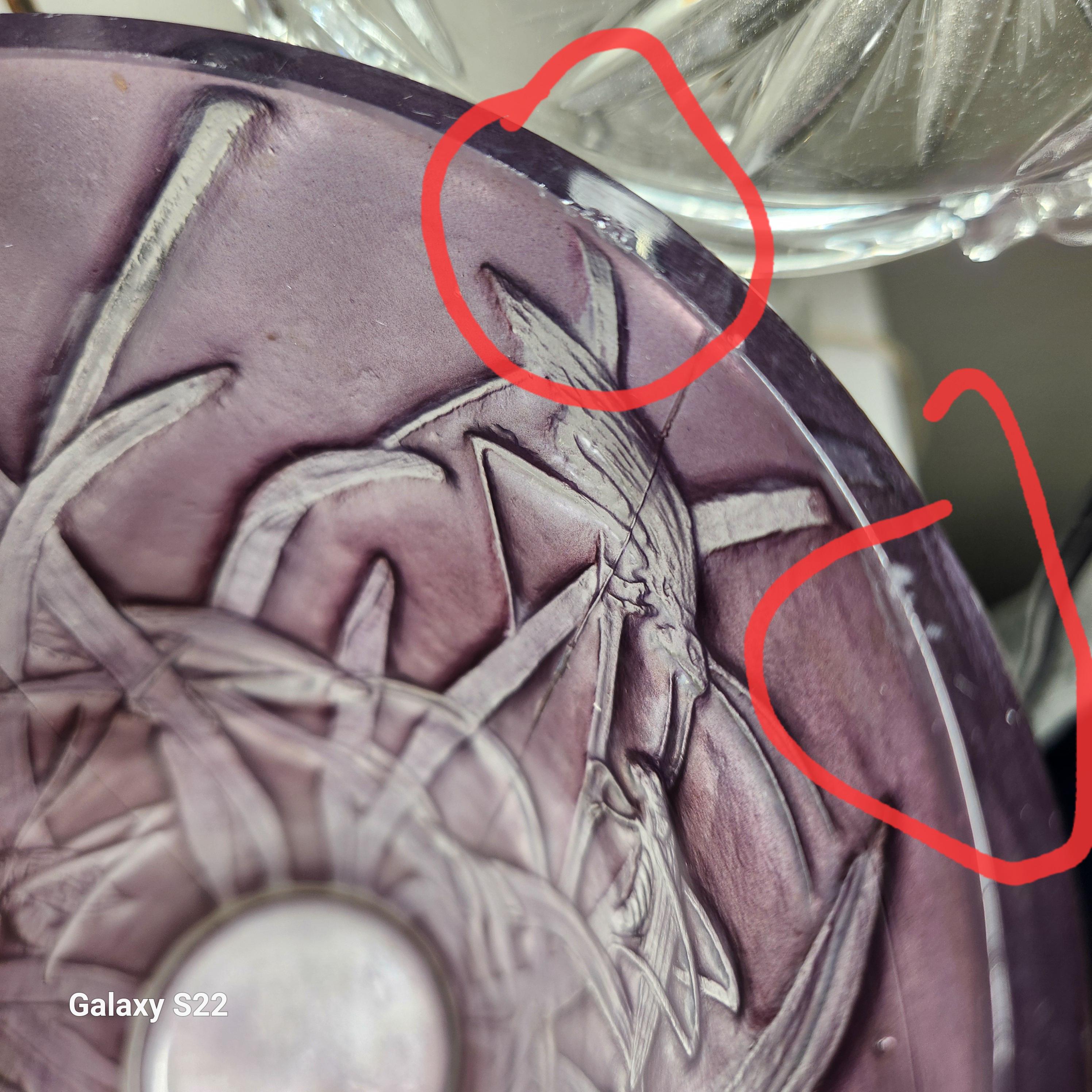 Vintage Pheonix Consolidated Katydid Frosted Amethyst Vase-rare - Etsy