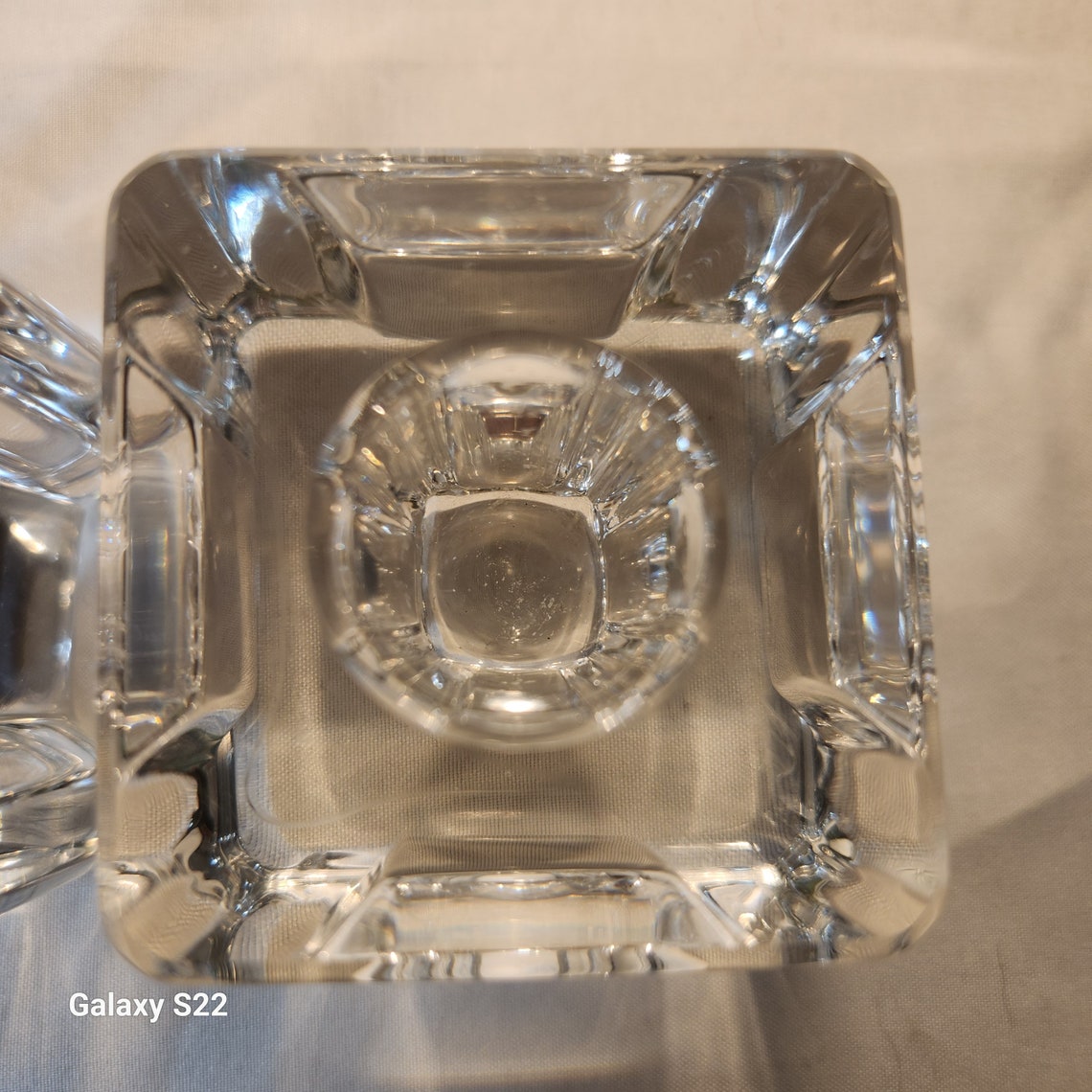 Cambridge Square Design Crystal Taper Candle Holders - Etsy