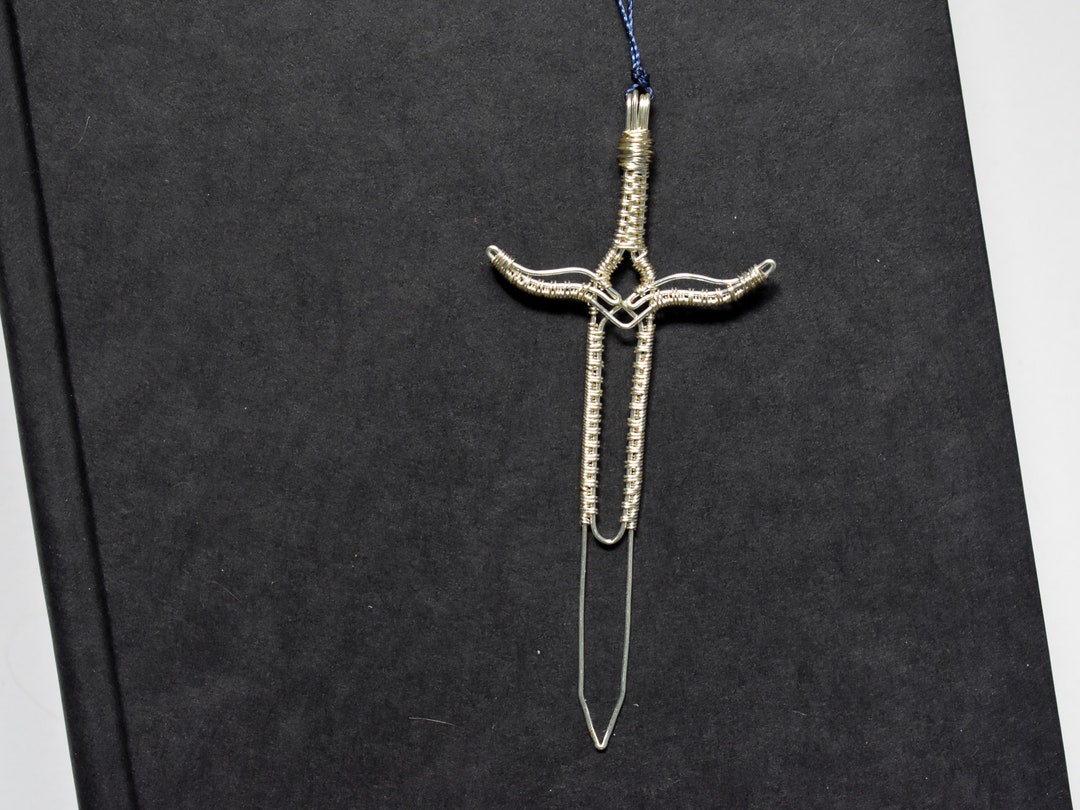 Sword of Orynth, Wire Wrapped Necklace Inspired by Throne of Glass - Etsy