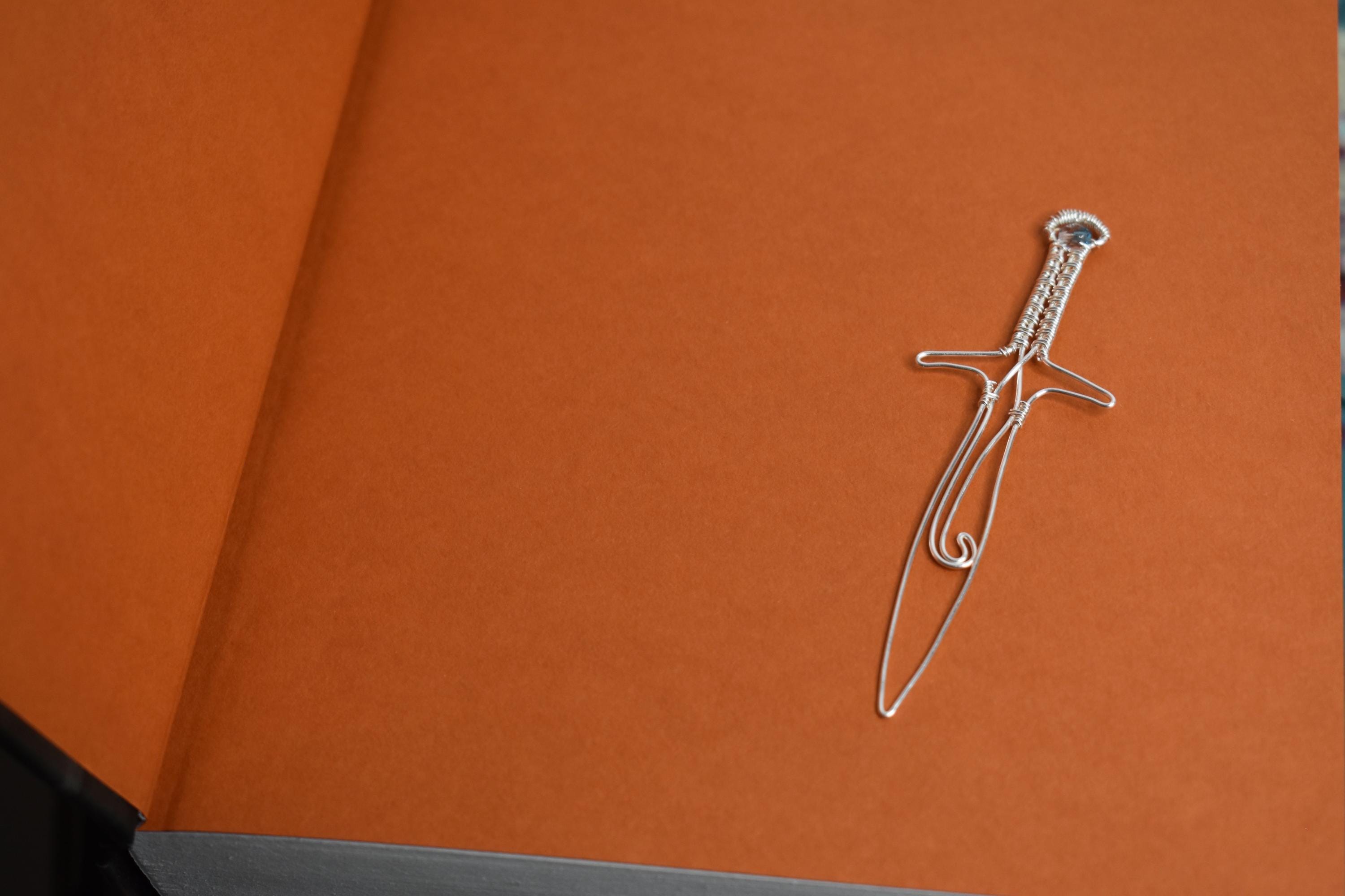 Sword Bookmarks, Wire Wrapped Copper Swords, Bookish Gift - Etsy UK