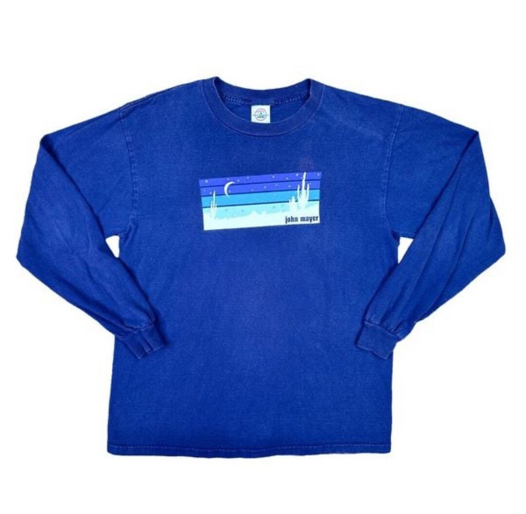 Vintage Delta Pro Weight John Mayer Fall Tour 2002 Long Sleeve Tee Size ...