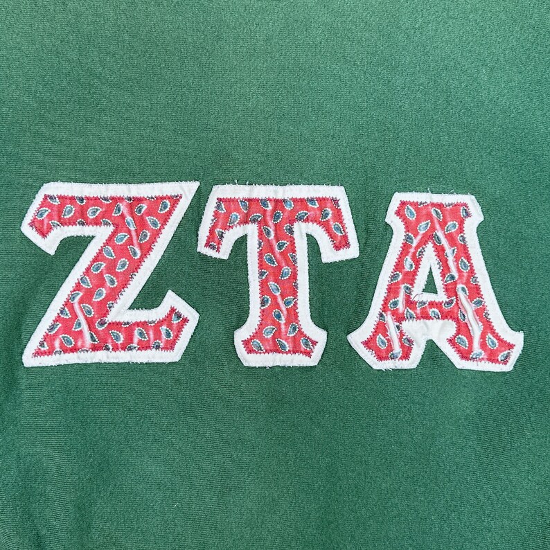 Vintage 90s Champion Reverse Weave Zeta Tau Alpha Sorority Sweatshirt ...