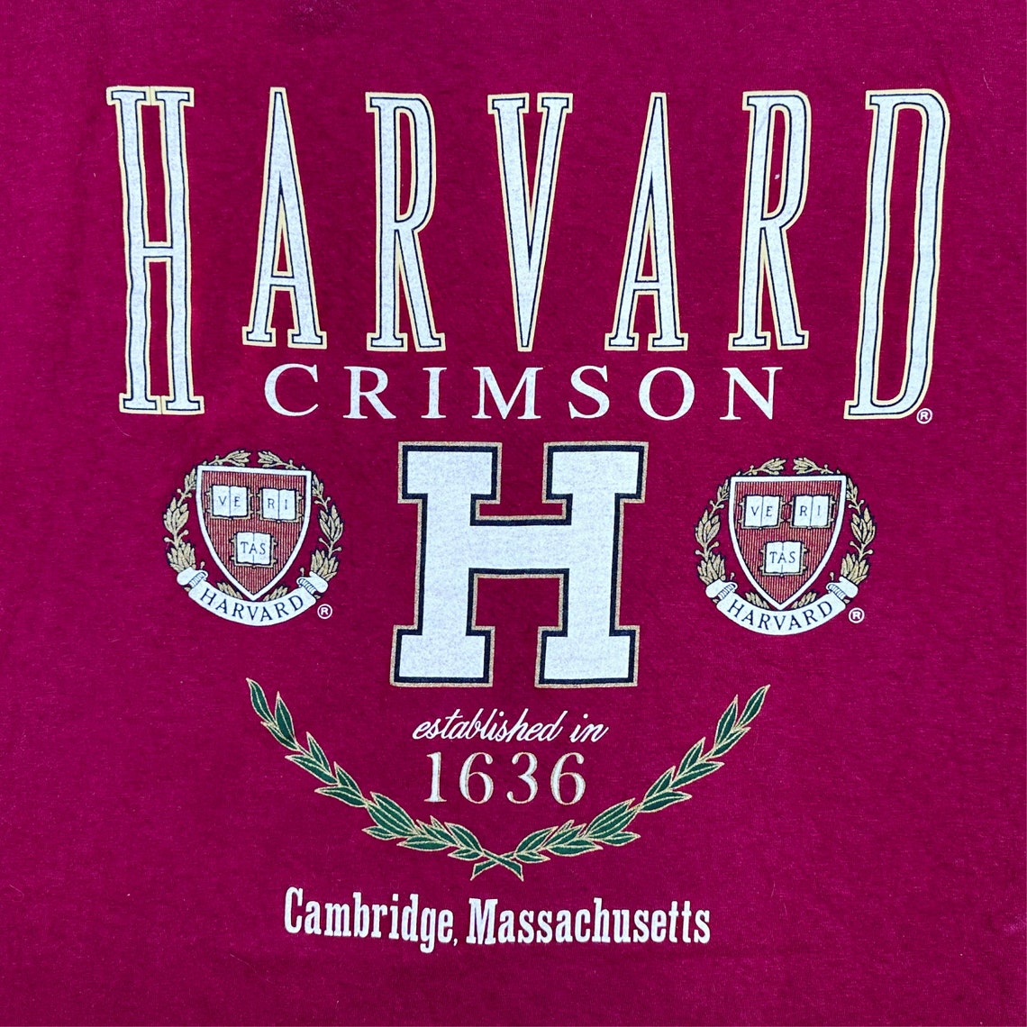 Vintage Galt Sand Harvard University Crew Neck Tee Size Large Ivy ...