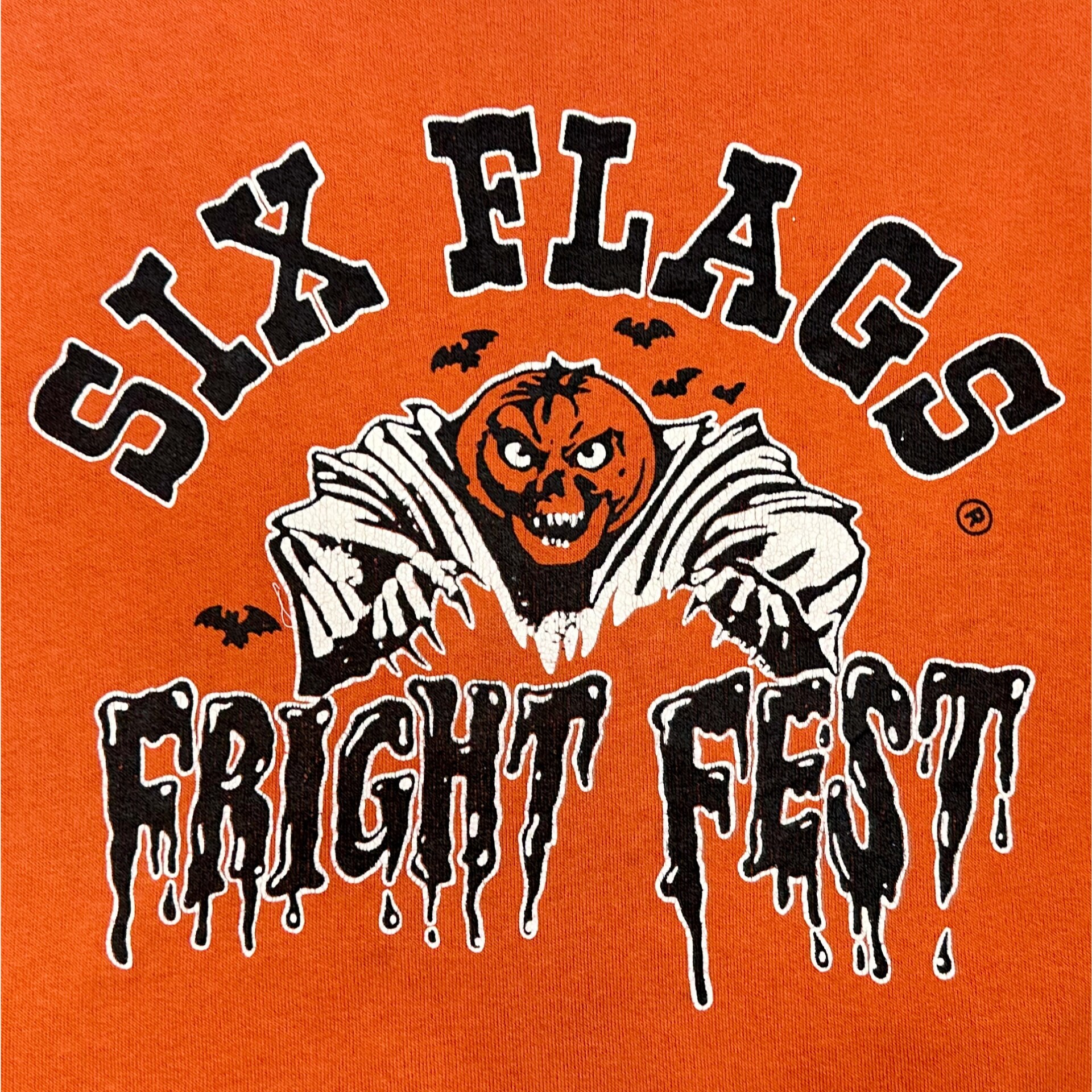 Vintage Six Flags Theme Parks Six Flags Fright Fest Crew Neck ...