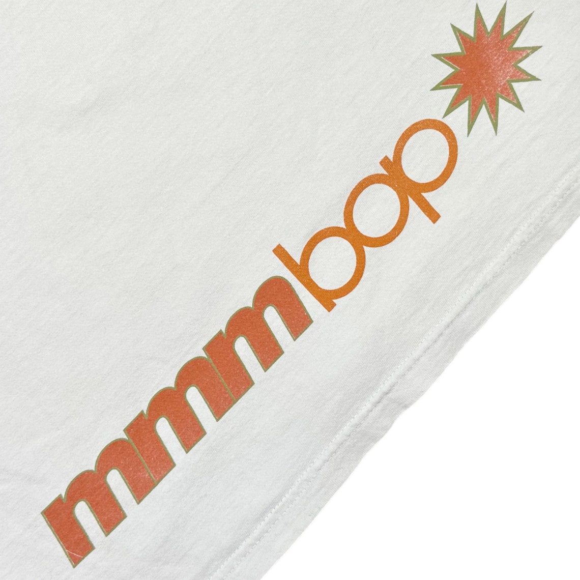 Vintage 1997 HANSON Mmmbop Crew Neck Tee Size L/XL Thrashed Boy Band ...