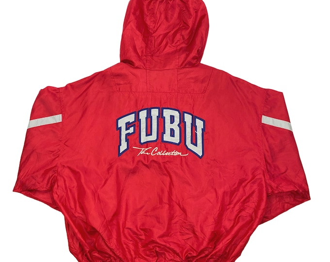 Vintage 90’s FUBU Sports the Collection Red Track Jacket Size XXL ...