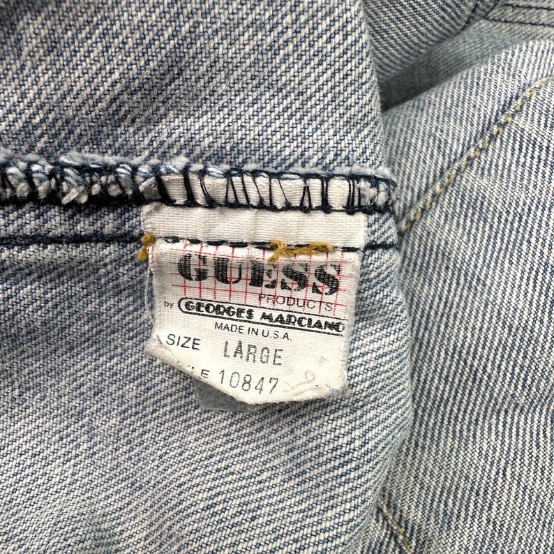 Vintage Georges Marciano for GUESS Denim Jacket Size Large 90’s Button ...