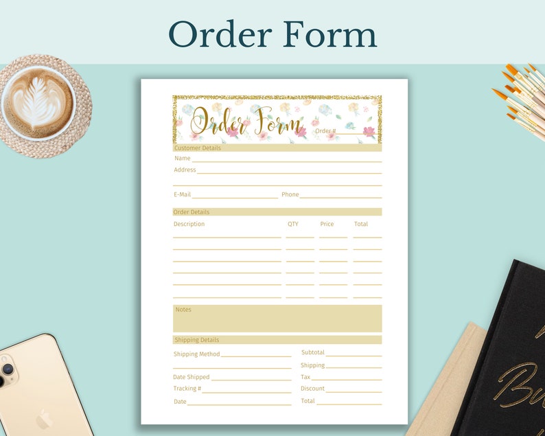 Order Form Bundle Small Business Documents A4 A5 Letter - Etsy