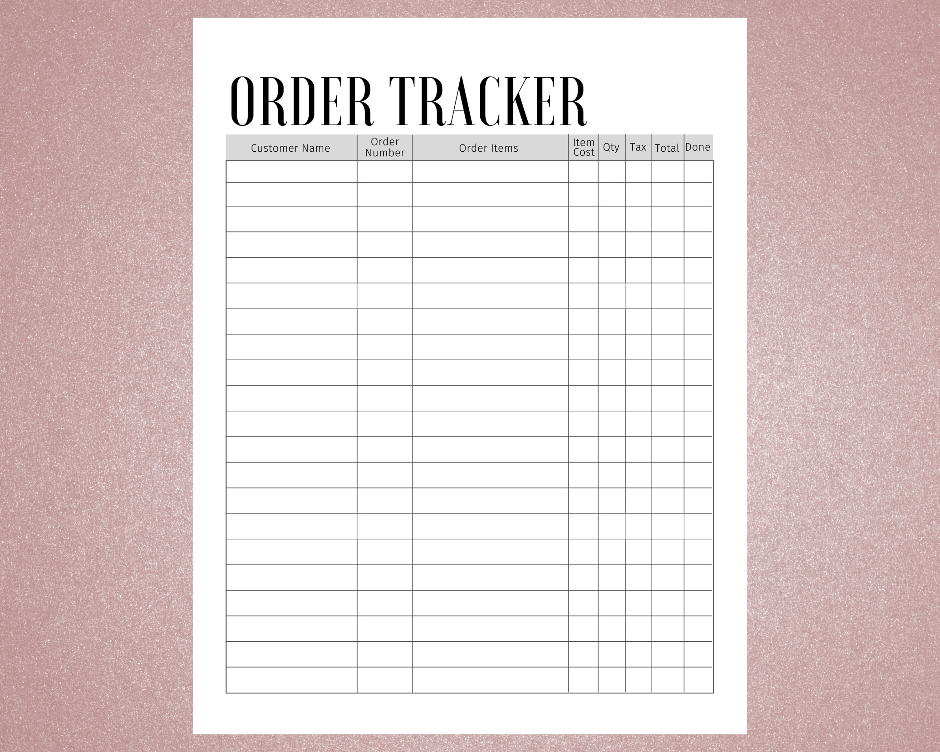 Order Form Bundle Small Business Documents A4 A5 Letter - Etsy
