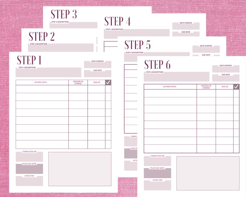 Side Hustle Project Planner Bundle Small Business Planner Business ...