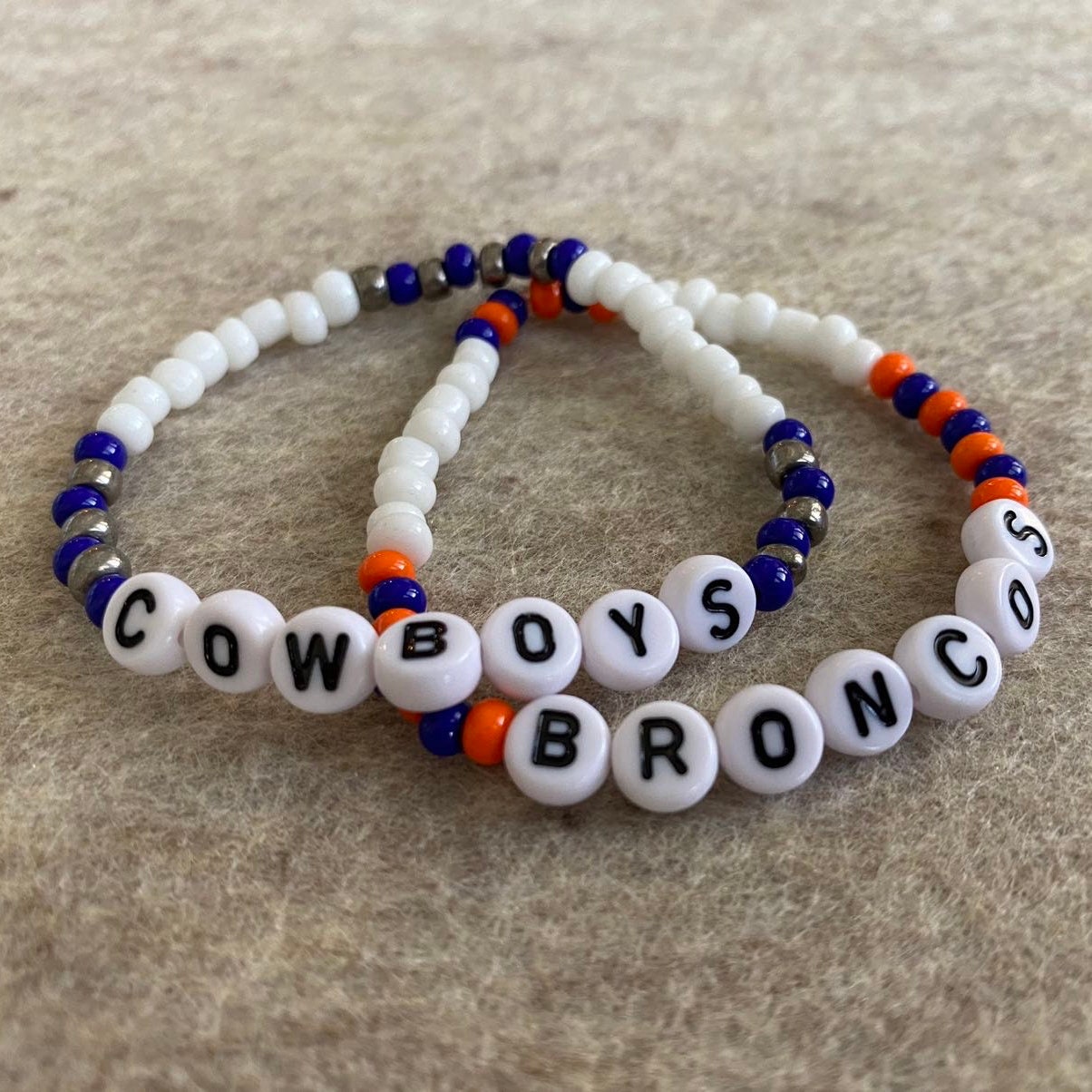 NFL Favorites Custom Beaded Bracelet - Etsy