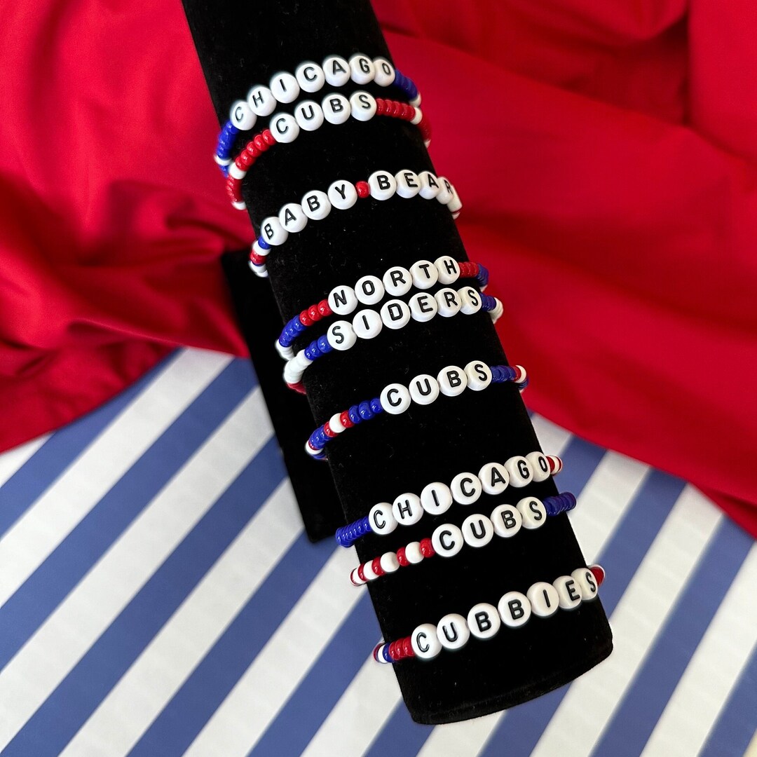 Chicago Cubs Beaded Bracelets, Opening Day, Baseball Bracelets, World ...