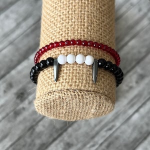 Vampire Fang Bracelet, Halloween Braclelet, Vampire Blood, Halloween ...