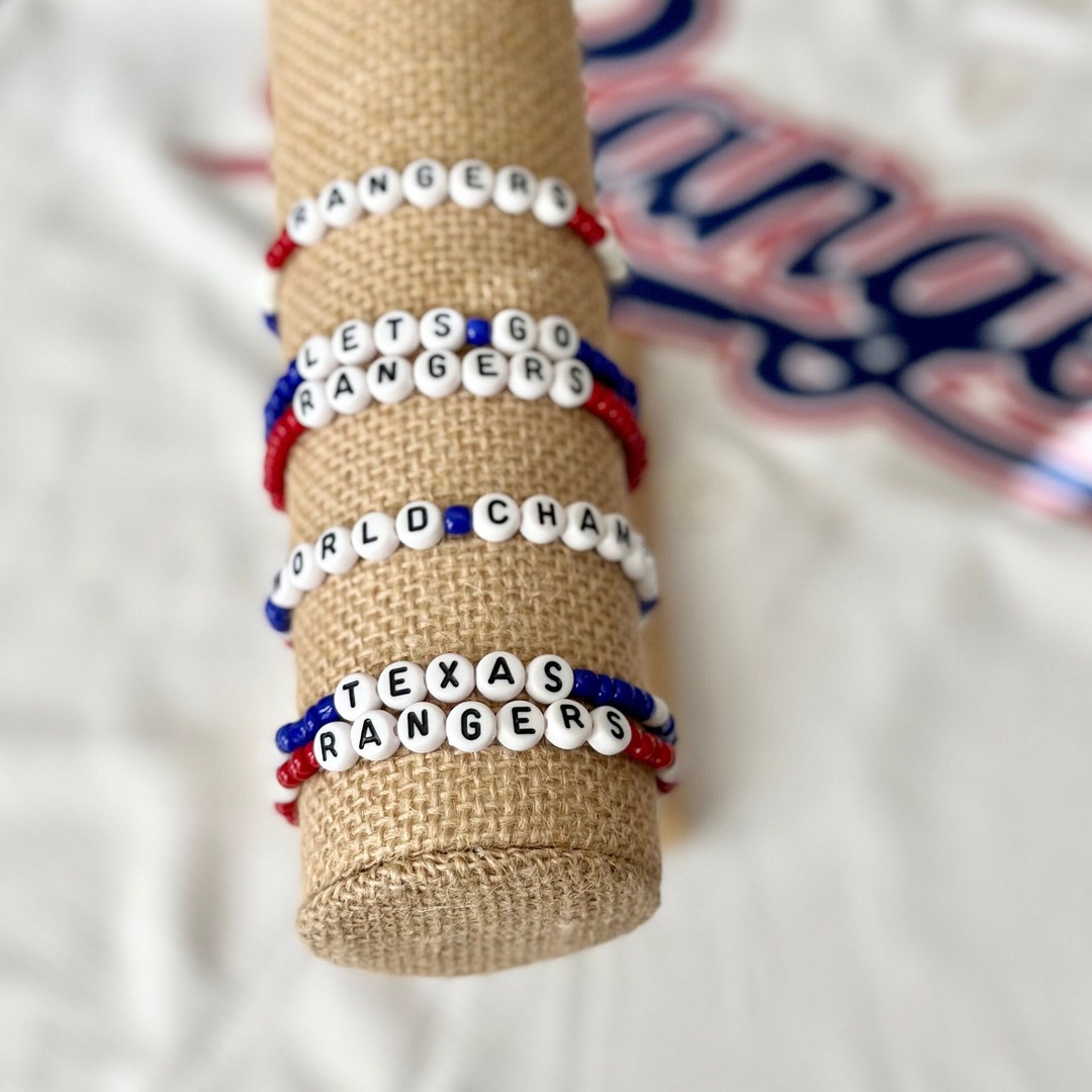 Texas Rangers Beaded Bracelets, World Series Champions, Baseball ...