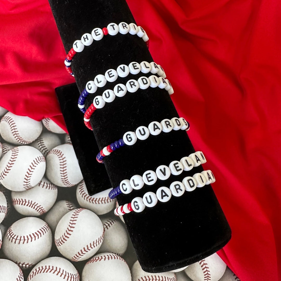 Cleveland Guardians Beaded Bracelets, Opening Day, Baseball Bracelets ...