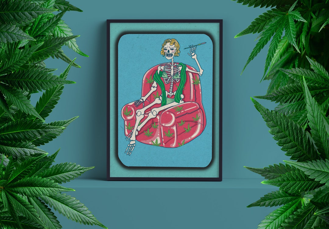 Mary Jane Skeleton A3 Size in Blue - Etsy