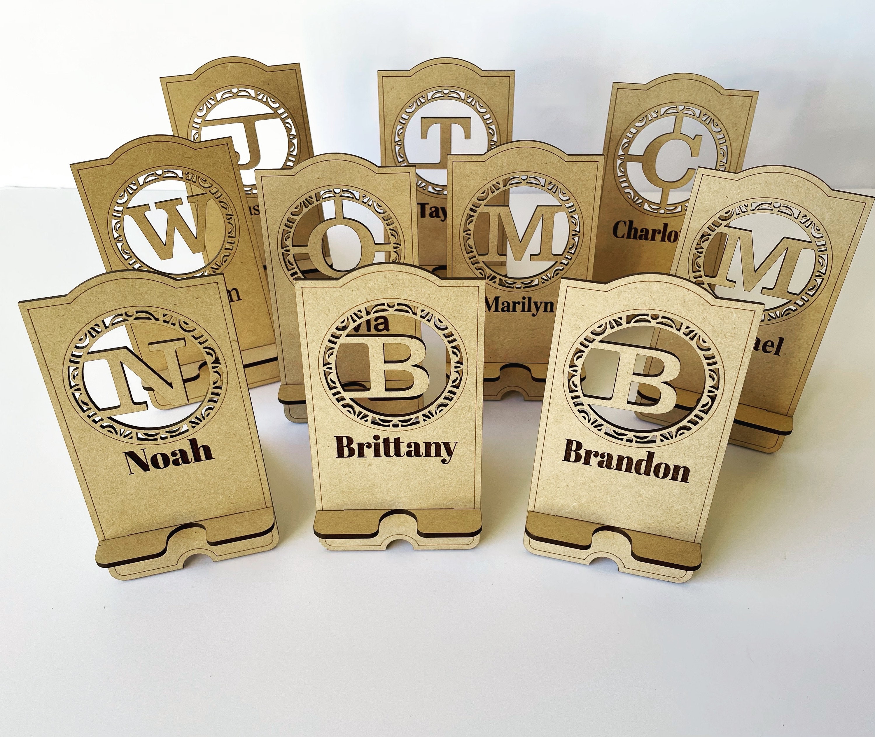 Personalized Cell Phone Stand Custom Order Wood Cell Phone Accessories ...