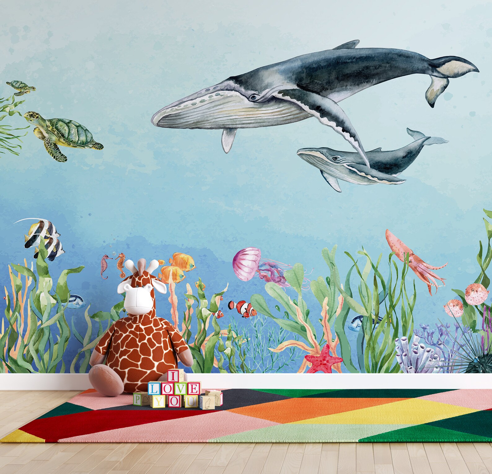 Under the Sea / Wallpaper for Children / Non-woven Wallpaper ...