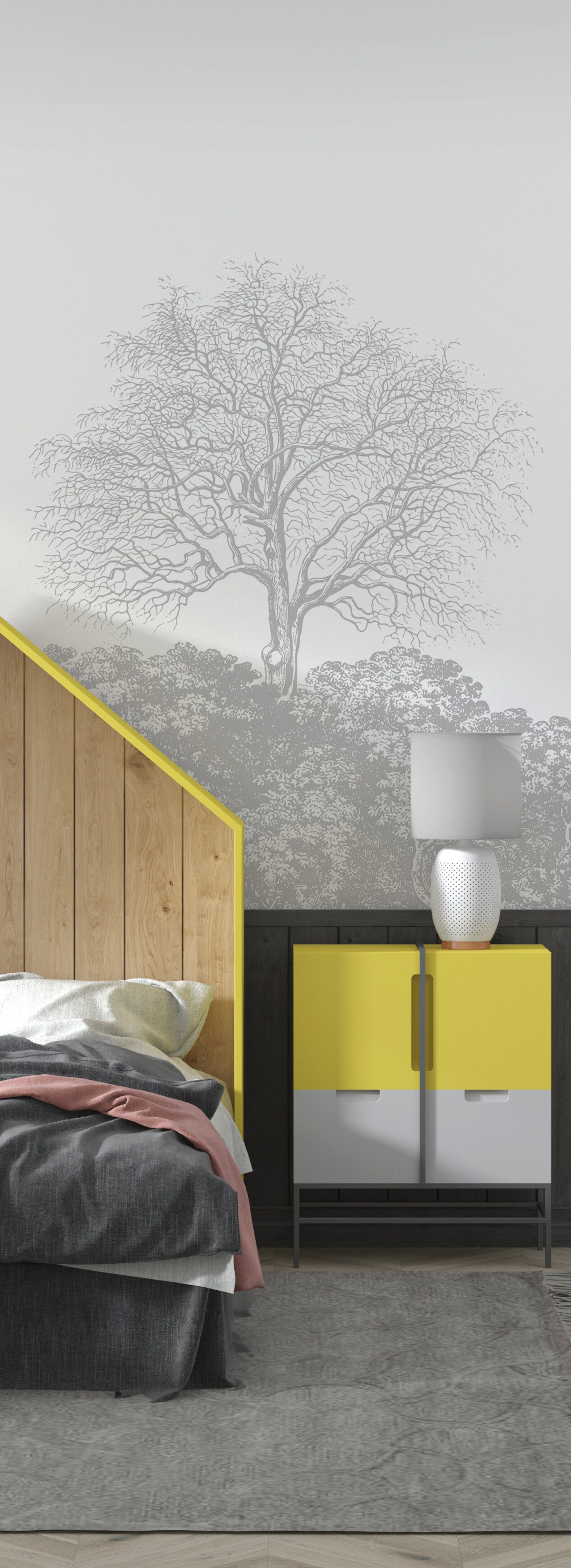 The Old Forest / Wallpaper for Children / Non-woven Wallpaper | Etsy