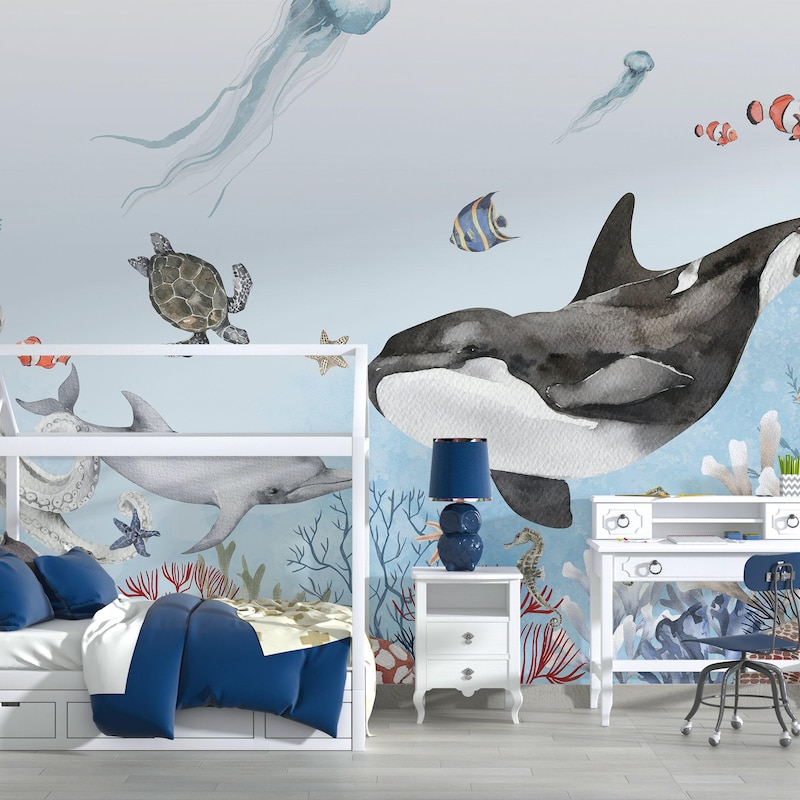 Ocean Wallpaper Boys - Etsy UK