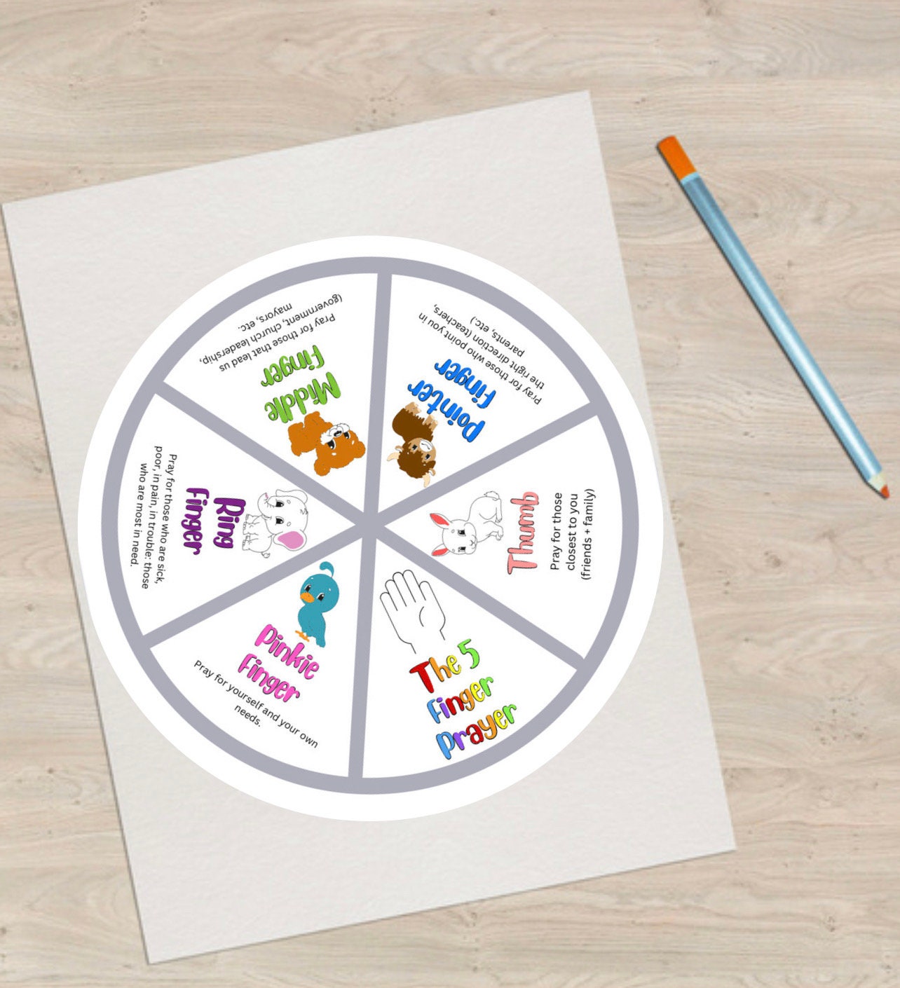 Sunday School Coloring Wheel, Printable Bible Activity, Kids Bible ...
