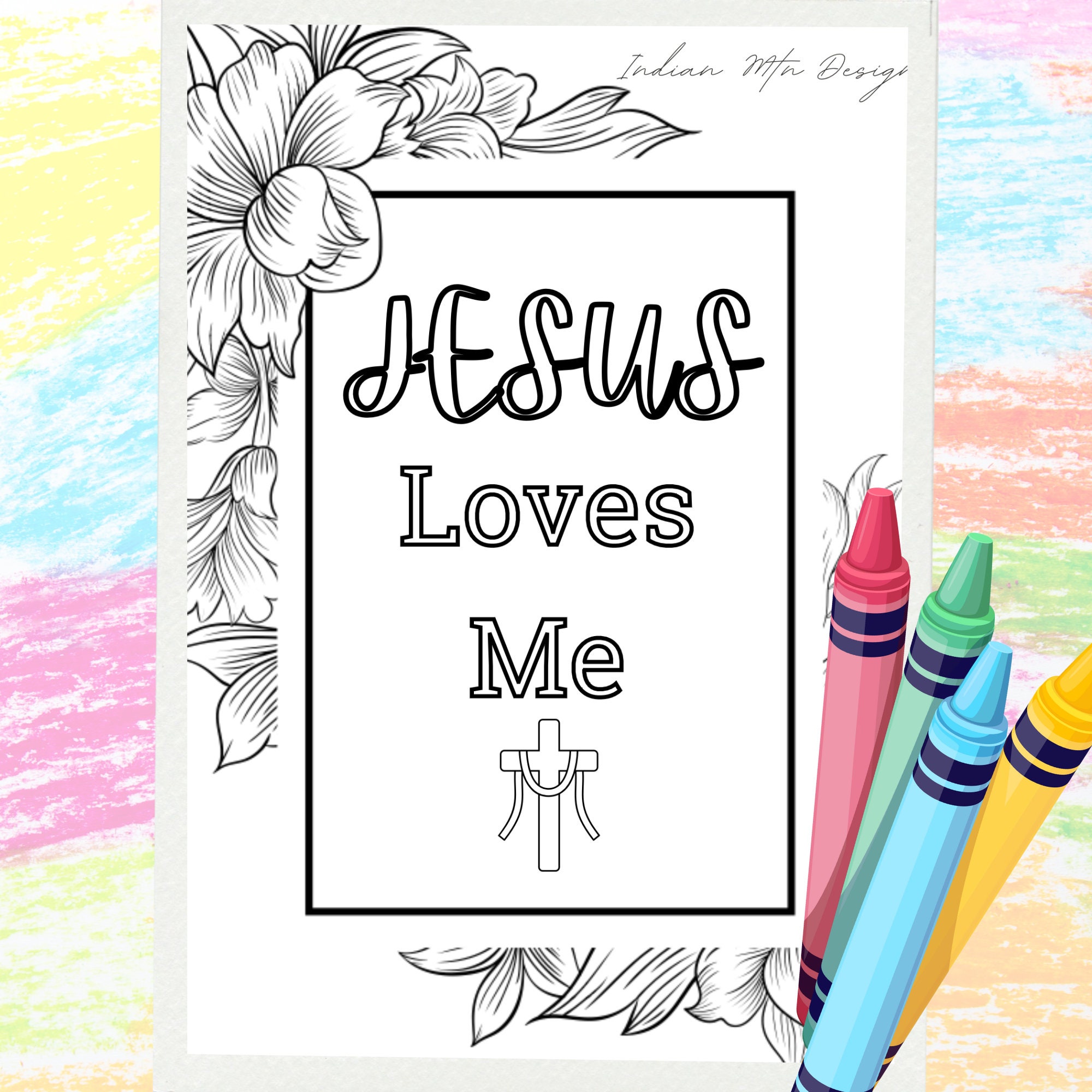 Christian Coloring Page, Sunday School Coloring Page, Church Coloring ...