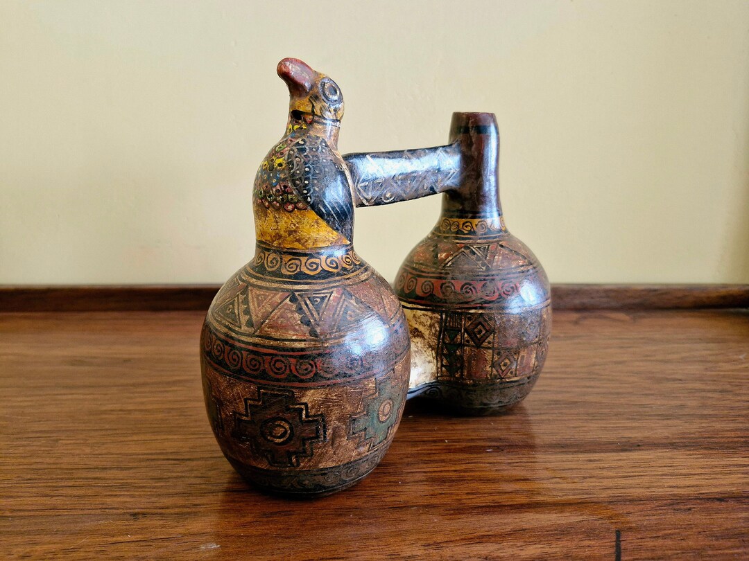 Huaco Silbador Peruvian Bird Whistling Vessel / Handmade Inca Bird ...