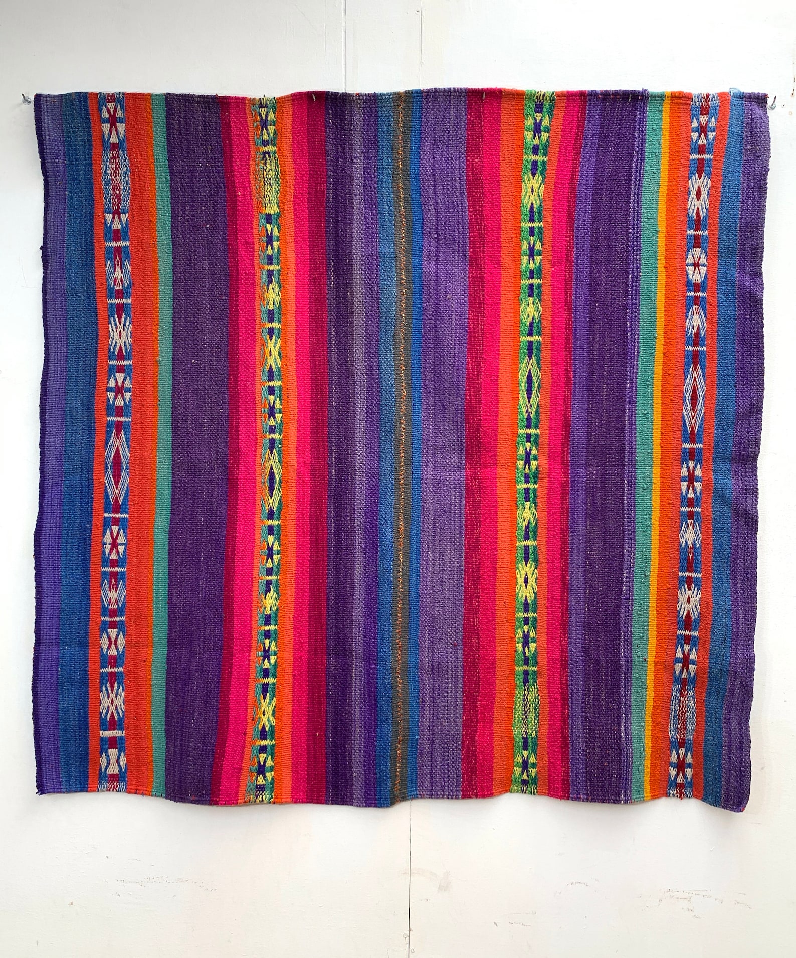COLORFUL Peruvian FRAZADA / WHOLESALE / Carpet / Teppich / Rug - Etsy