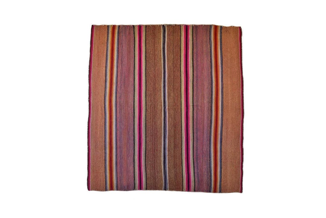 Handwoven Peruvian Wool Blanket: Colorful Andes Frazada Rug - Etsy