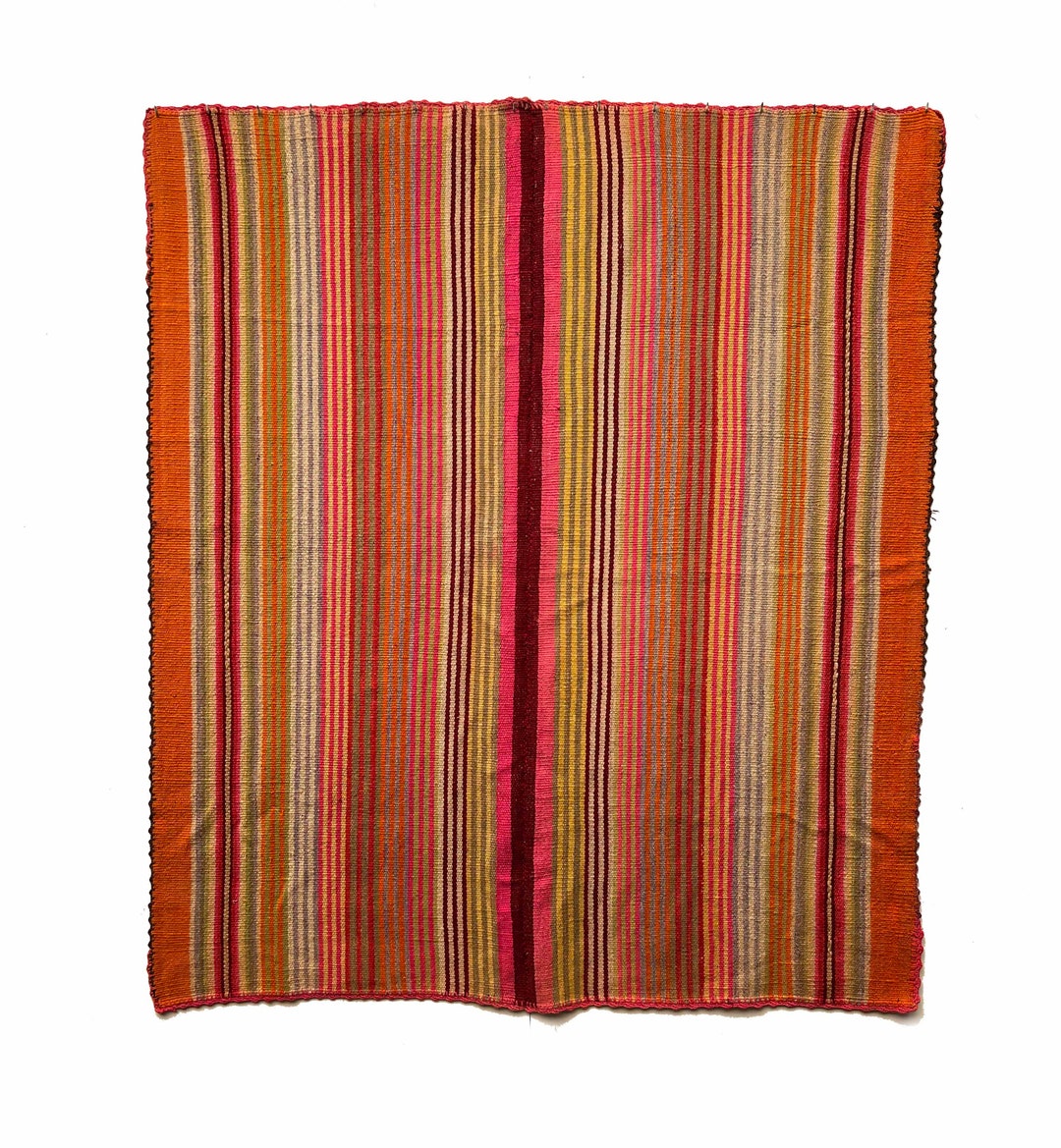PERUVIAN Colorful RUG / Blanket/ Natural Color/frazada/ Carpet/ Home ...