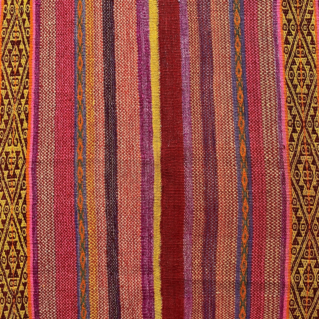 PERUVIAN Colorful RUG / Blanket/ Natural Colors/frazada/ Carpet/ Home ...