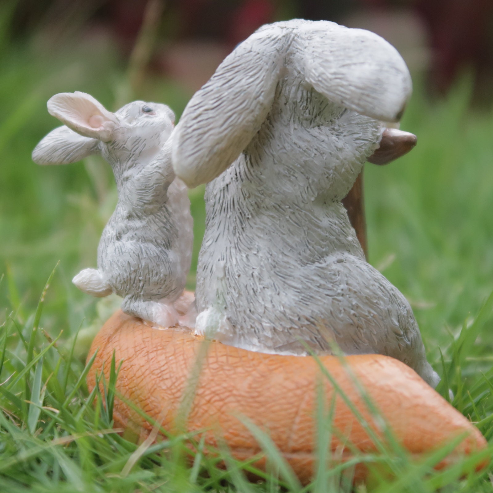 Miniature Garden Cute Bunny Animal Statues Micro Landscape Decorations ...
