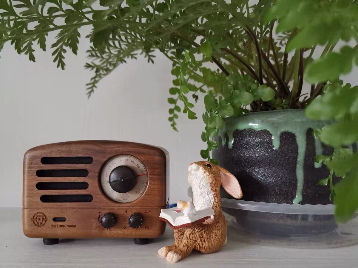 Miniature Cute Rabbit Reading Animal Statue Micro Landscape Decorations ...