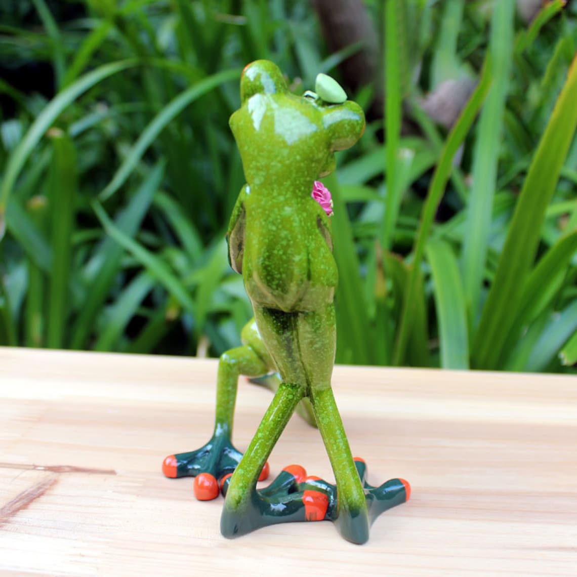 Miniature A Pair of Frogs Animal Statue Micro Landscape | Etsy