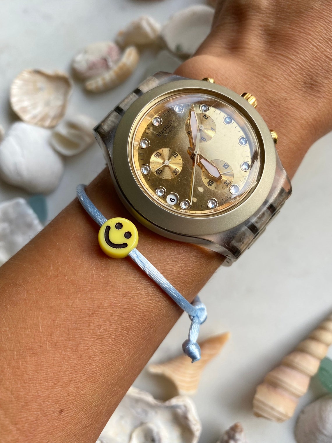 Smiley Face Satin Bracelet Smiley Face Bracelet Emoji Satin Bracelet ...