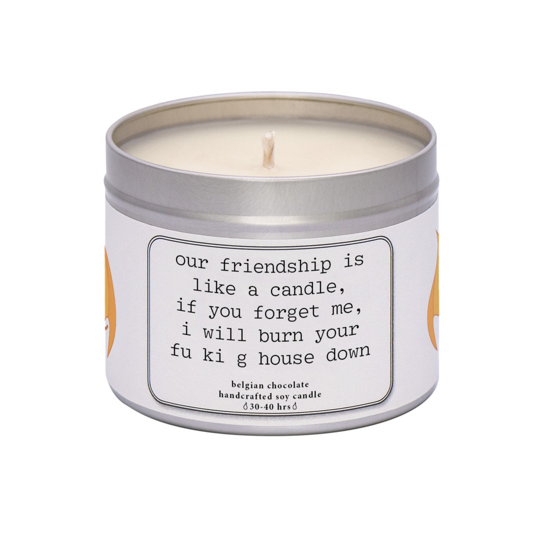 Our Friendship is Like a Candle. Candle Gift for Friend. Handmade Soy ...