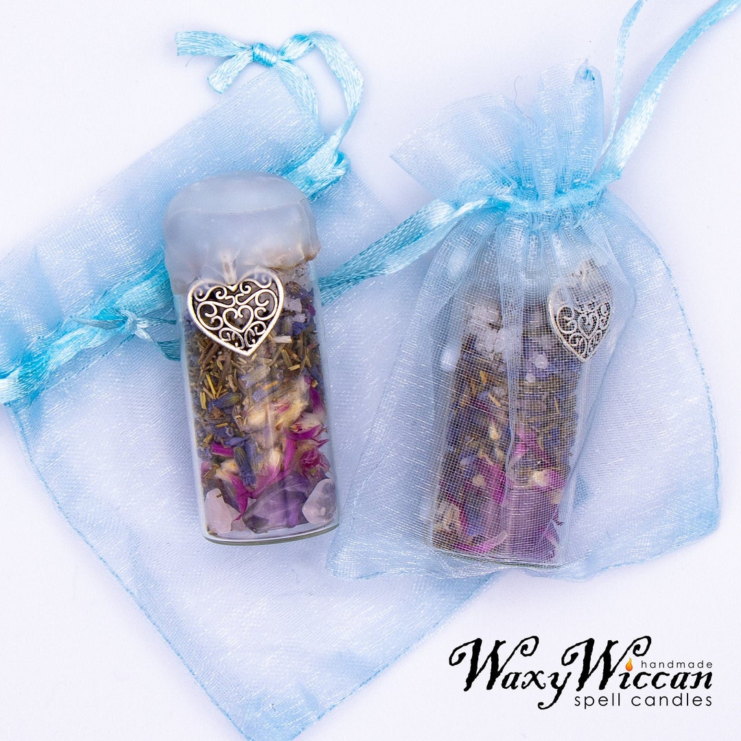 Stress Free Spell. Anxiety Relief Spell Jar. Wiccan Spells. - Etsy