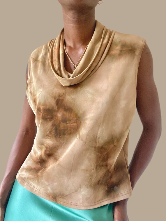 Cowl neck sleeveless blouse - Gem