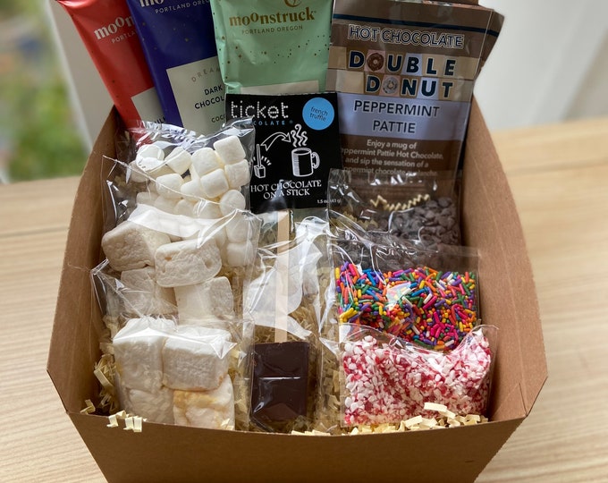 Hot Chocolate Gift Box / Hot Cocoa Gift Box / Sweet Treats to - Etsy