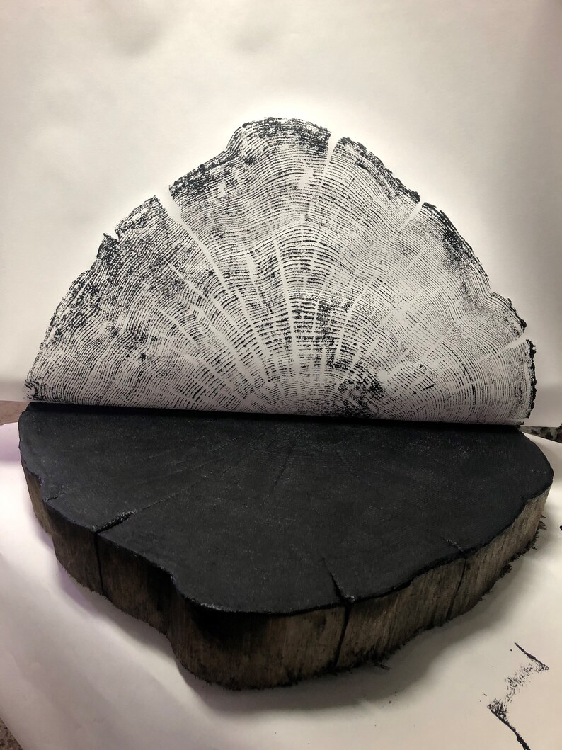 Handmade Cedar Tree Ring Art 36X24 Inch Large Tree Stump - Etsy