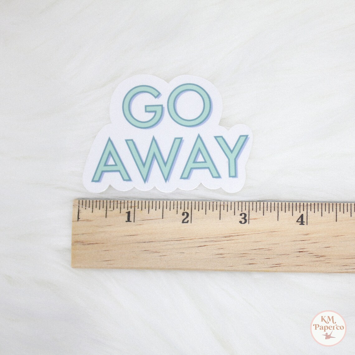 Go Away Die Cut Sticker Die Cut Sticker Laptop Sticker - Etsy