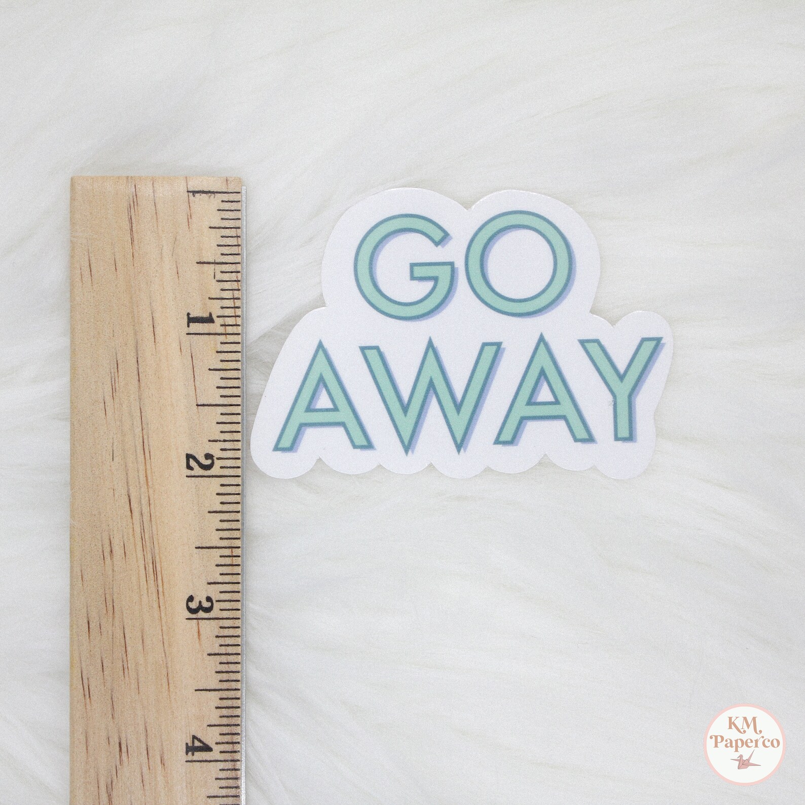 Go Away Die Cut Sticker Die Cut Sticker Laptop Sticker - Etsy