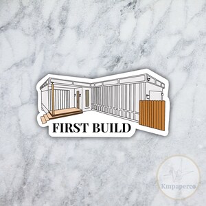 Custom House Illustration Sticker Custom House Magnet First - Etsy