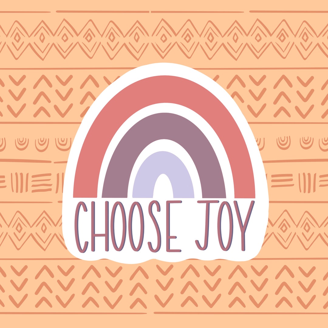 Choose Joy Sticker, Waterproof Sticker, Positivity Sticker, Laptop ...