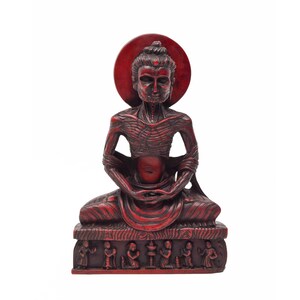 Emaciated Meditating Budhha Statue for Decorative Collections- Tibetan ...