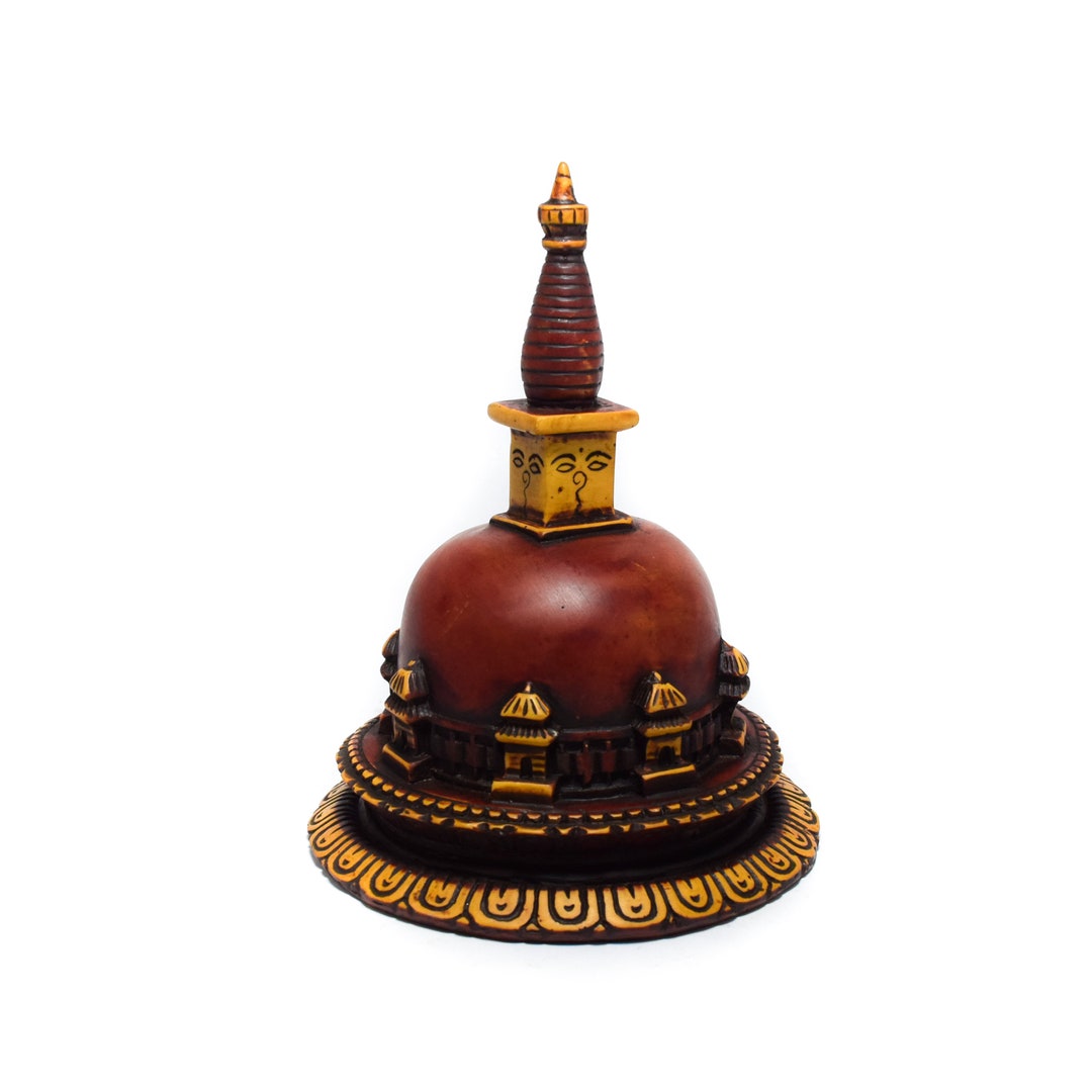 Stupa for Decorative Collections- Tibetan Handcrafted Shoyambhu Stupa ...