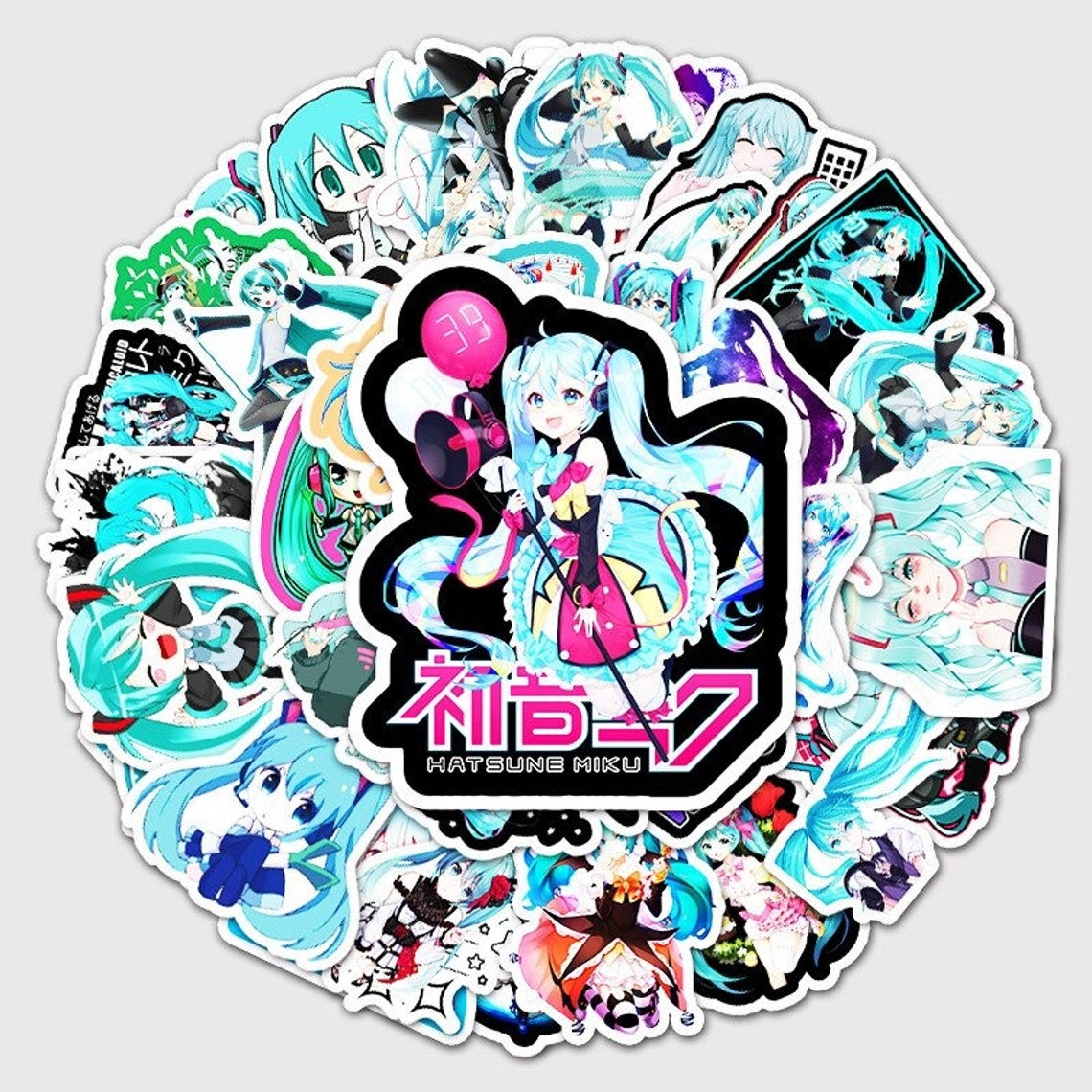 Hatsune Miku 50pcs Stickers Pack Laptop Decal | Etsy