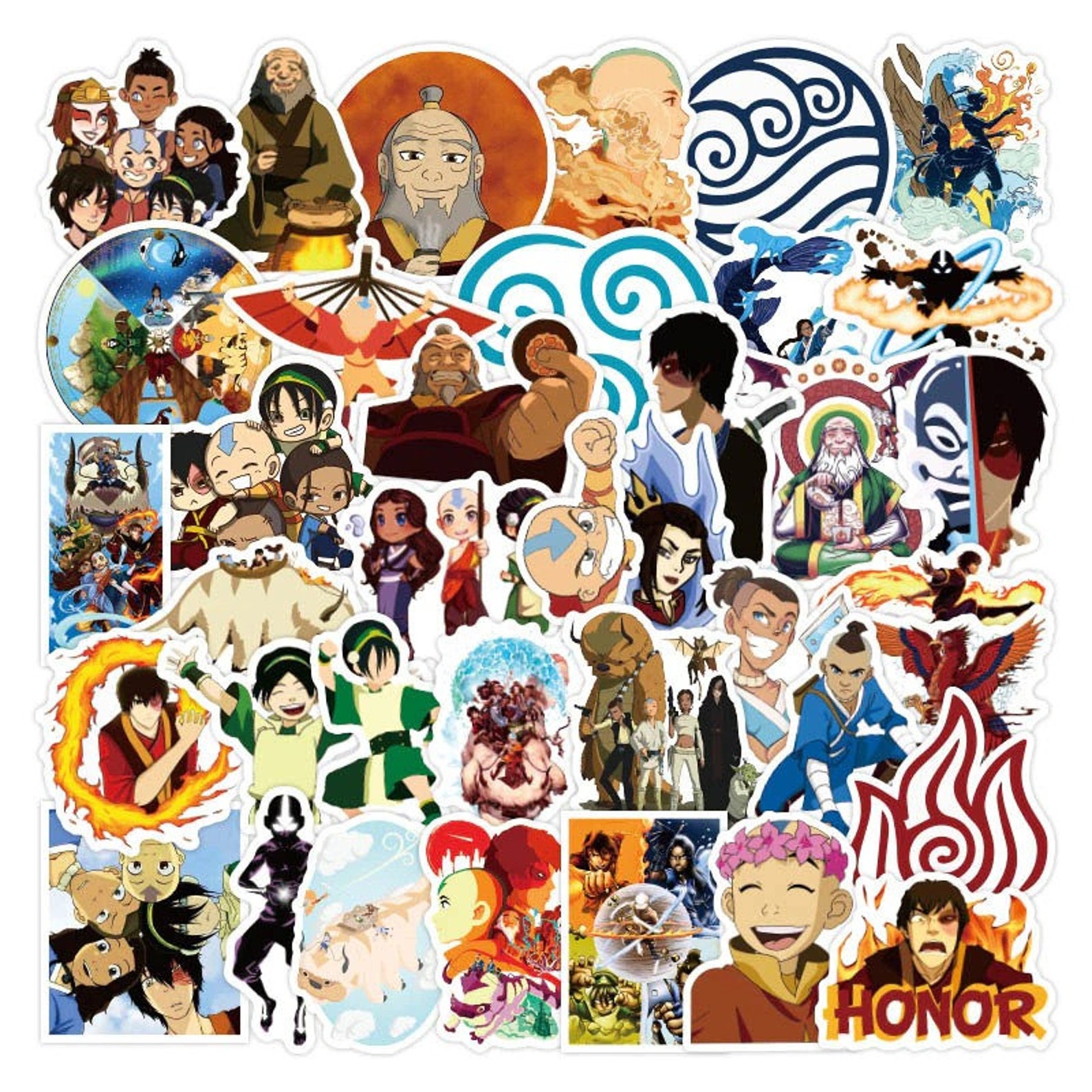 Avatar 50 pcs Stickers Pack Laptop Decal Waterproof | Etsy