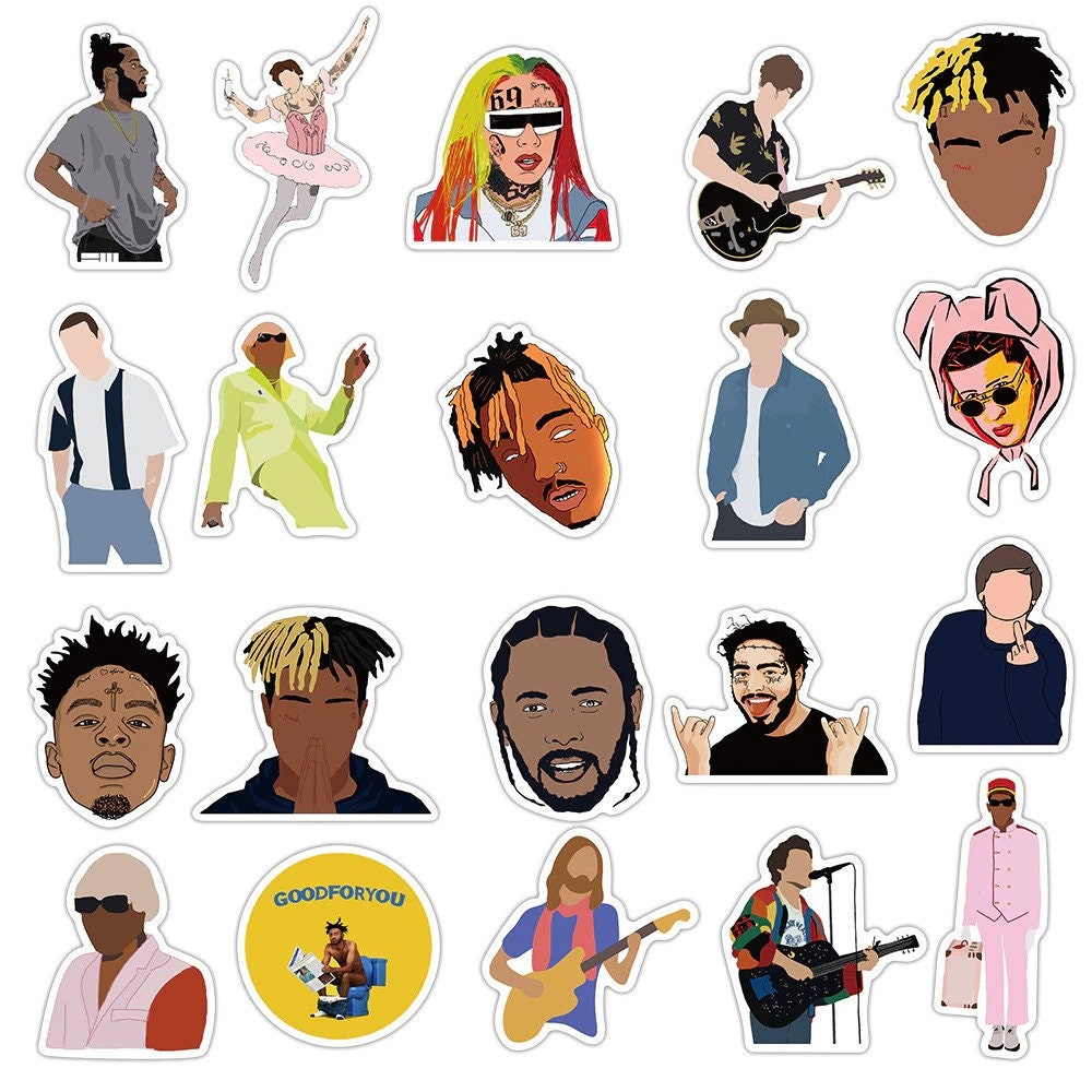 Rappers Hip Hop 50pcs Stickers Pack Laptop Decal | Etsy